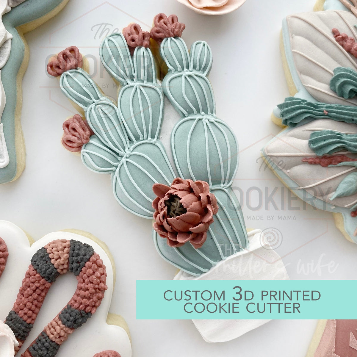 Cactus Cookie Cutter Summer Cookie Cutter 3d Printed Cookie Cutter