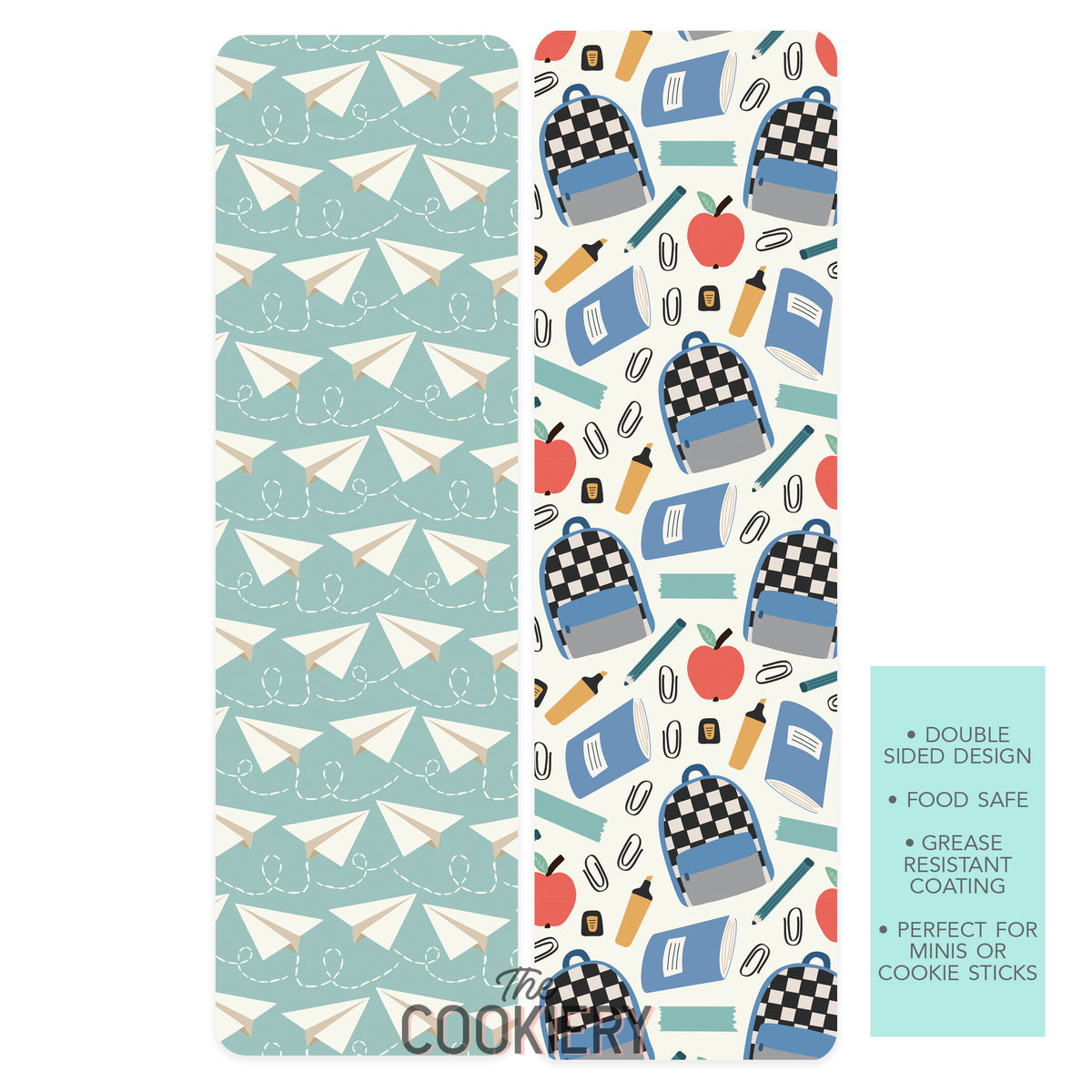 Backpacks and Paper Planes Food Safe Cookie Card Backers - The Cookier ...