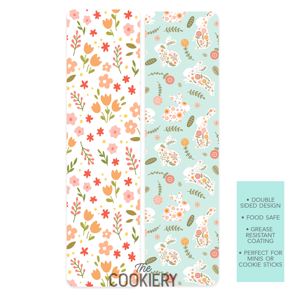 Floral Easter Food Safe Cookie Card Backers - The Cookiery – thecookiery.ca