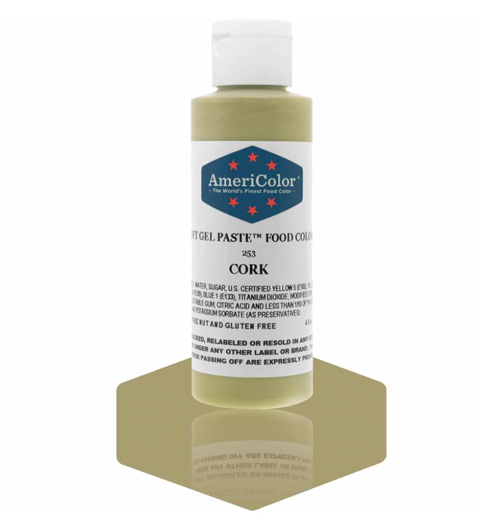 Americolor Cork - Soft Gel .75 oz or 4.5 oz – thecookiery.ca