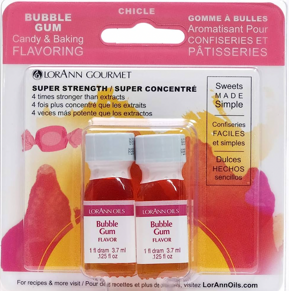 Bubblegum Flavor Oil 2 Drams Twin Pack - LorAnn Oil – thecookiery.ca