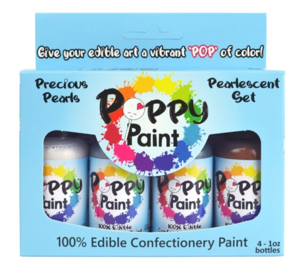 Pearlescent Set 4pc - Poppy Paint – thecookiery.ca
