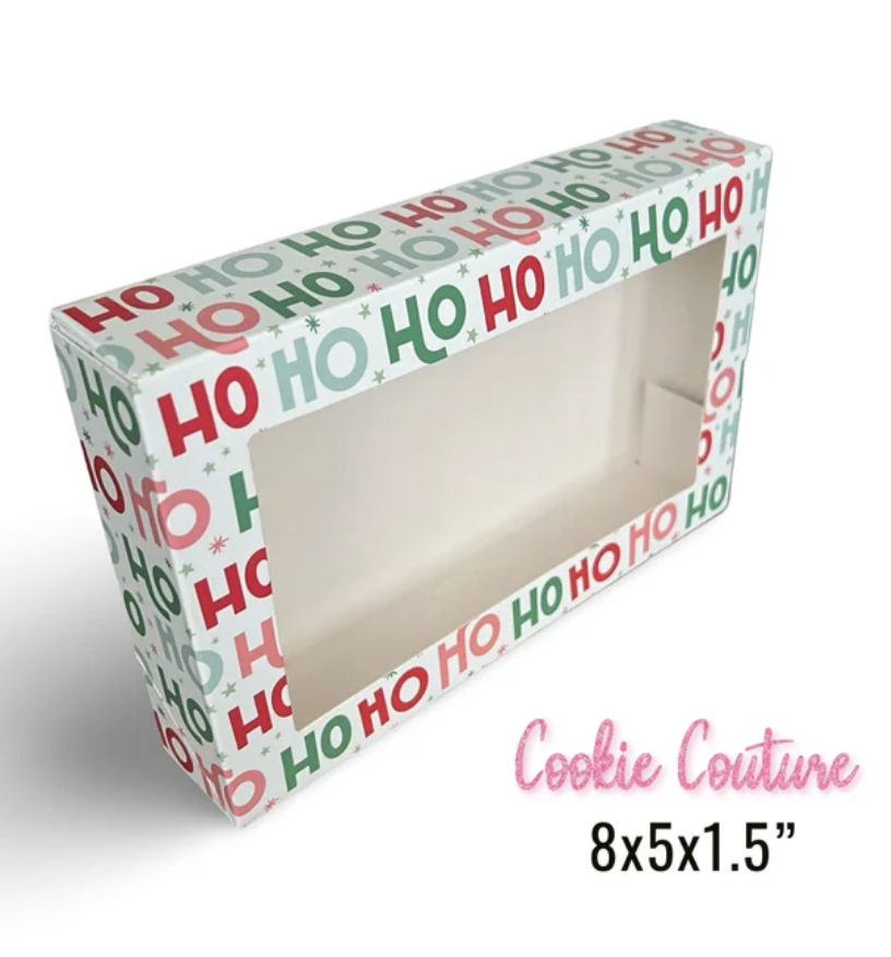 Ho Ho Ho Box - 8x5x1.5" by Cookie Couture – thecookiery.ca