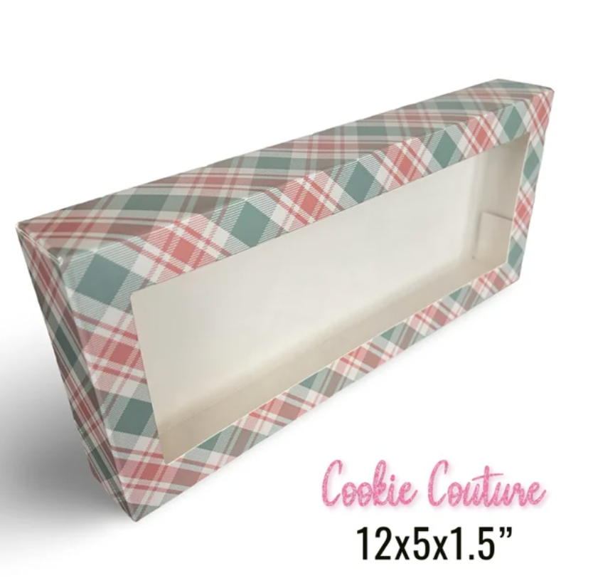 Soft Vintage Plaid Box - 12x5x1.5" by Cookie Couture – thecookiery.ca