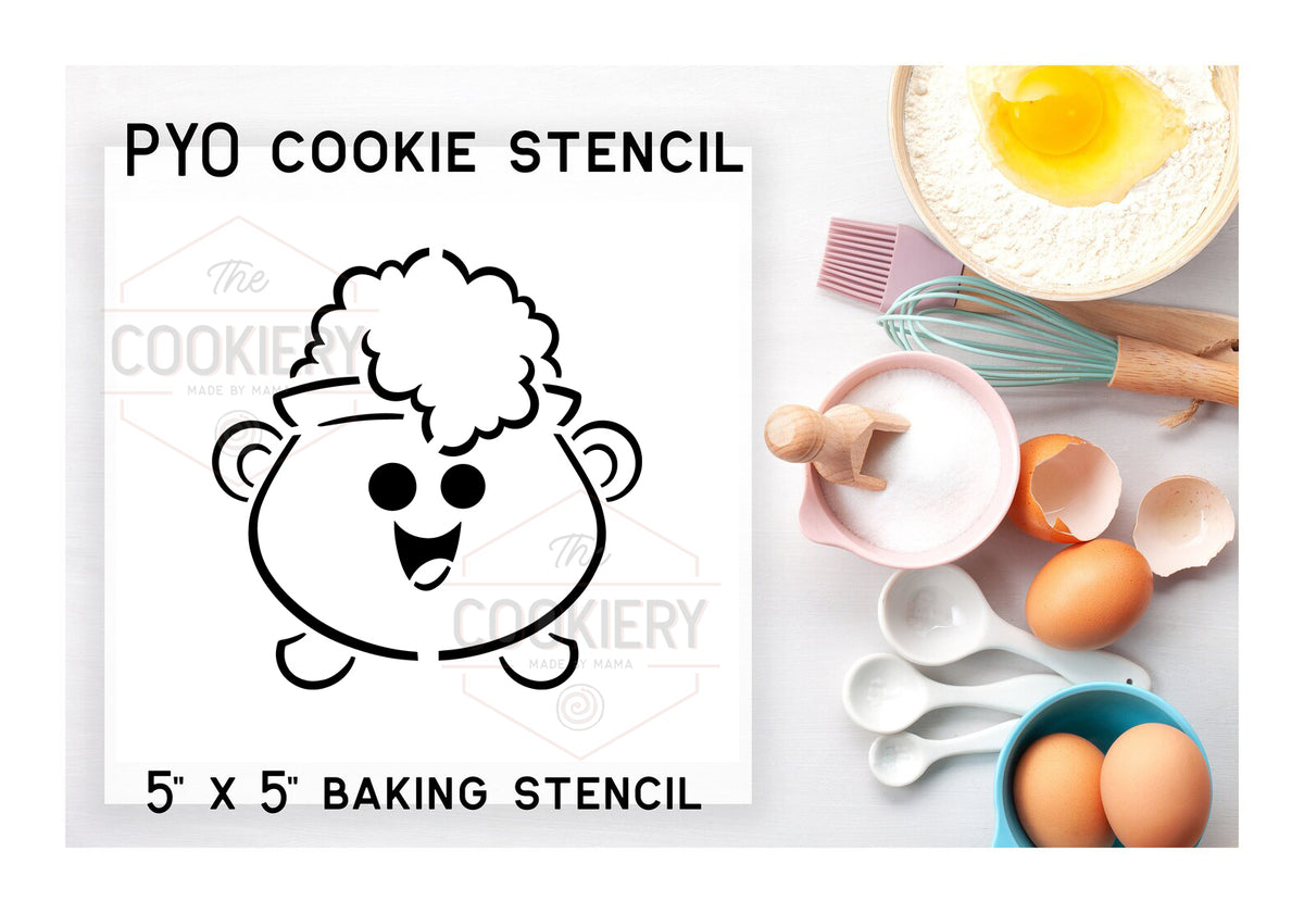 Cauldron Halloween PYO Stencil - Paint your Own Stencil - Cookie Stenc ...