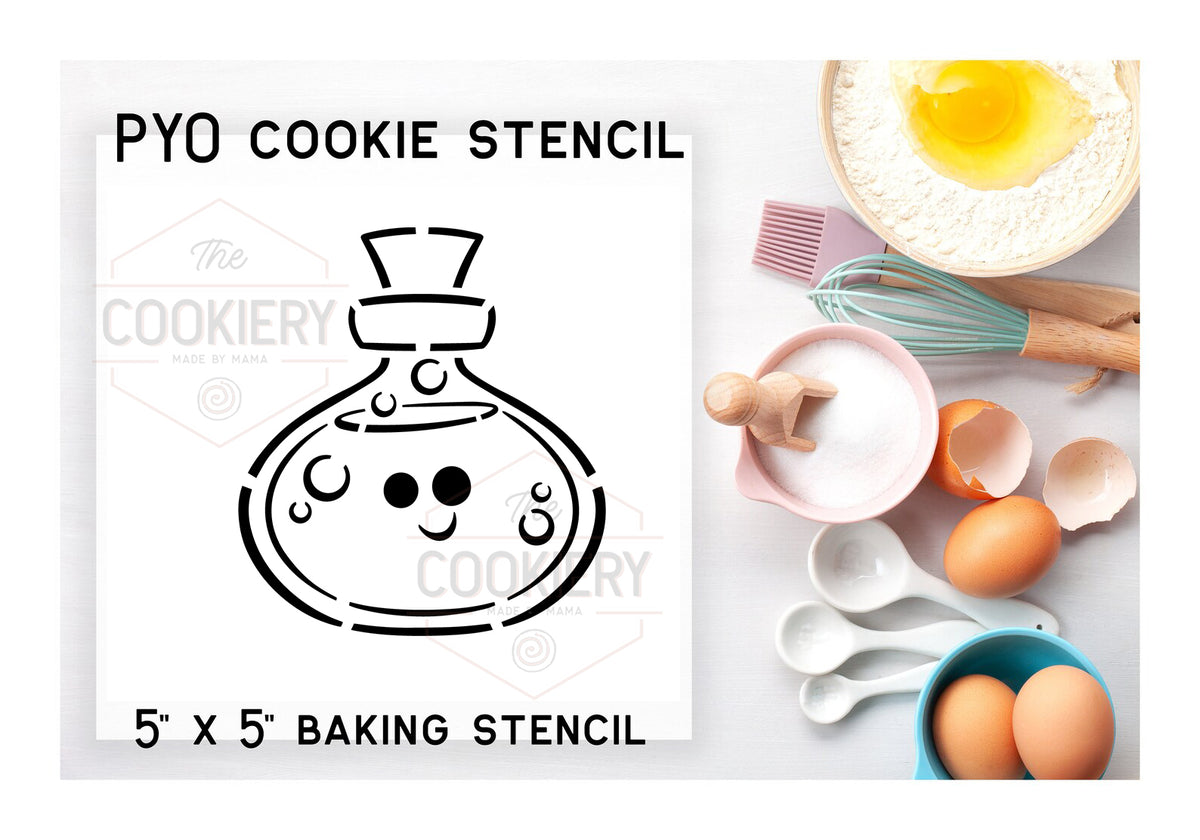 Halloween Potion Bottle PYO Stencil - Paint your Own Stencil - Cookie ...