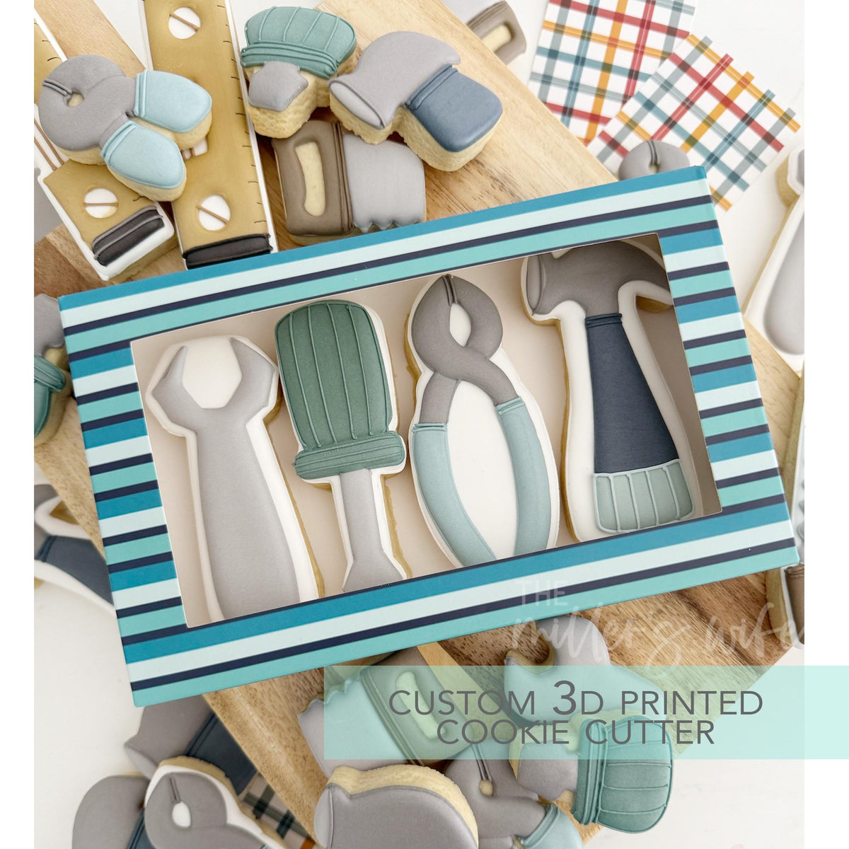 Set of Tools Cookie Cutter set- Father's Day Cookie Cutter - 3D Printe ...