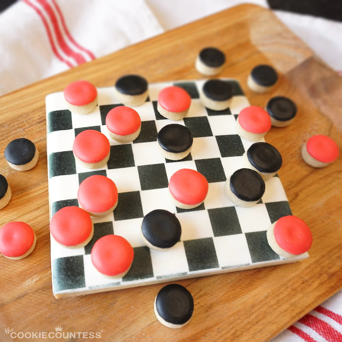 Checkerboard Pattern Stencil - Cookie Countess – thecookiery.ca