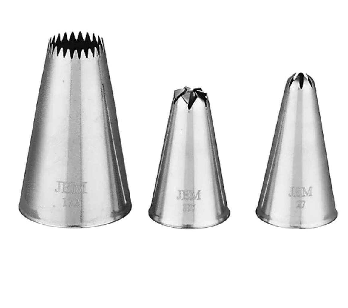 JEM NOZZLES SET – MINI CUPCAKES & STARS COLLECTION, PACK OF 3 - PME Ti ...