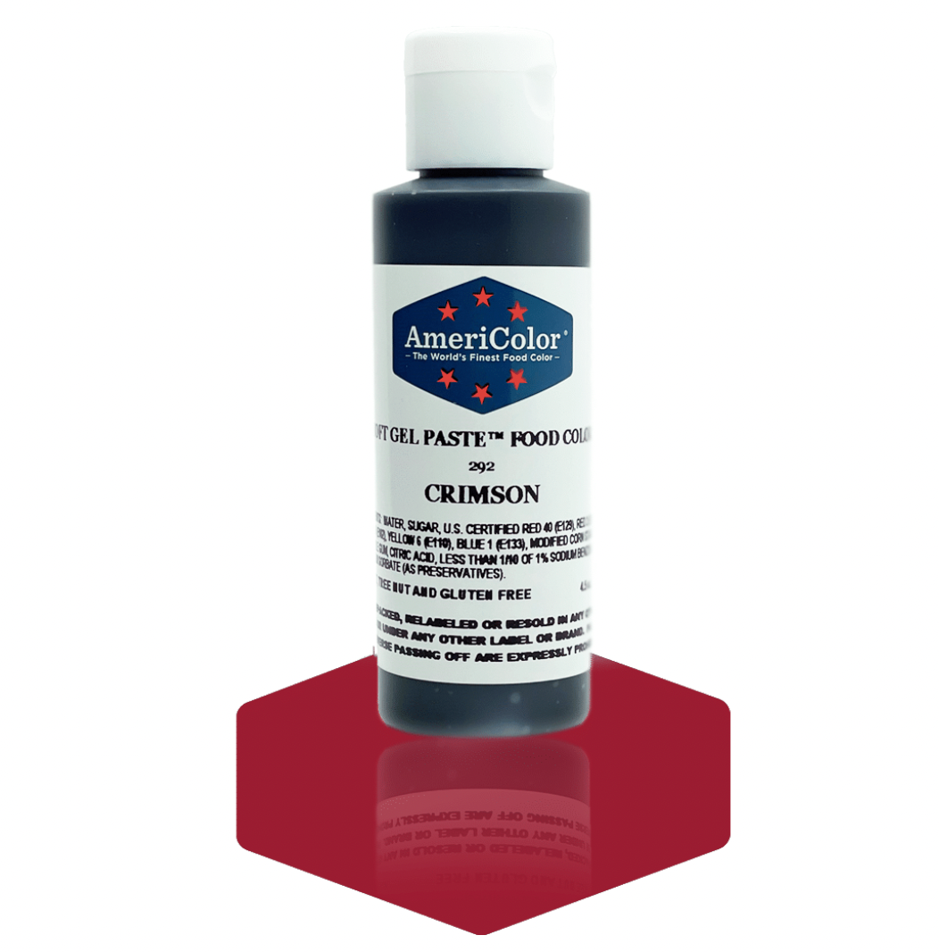 Americolor Crimson - Soft Gel .75 oz or 4.5 oz – thecookiery.ca
