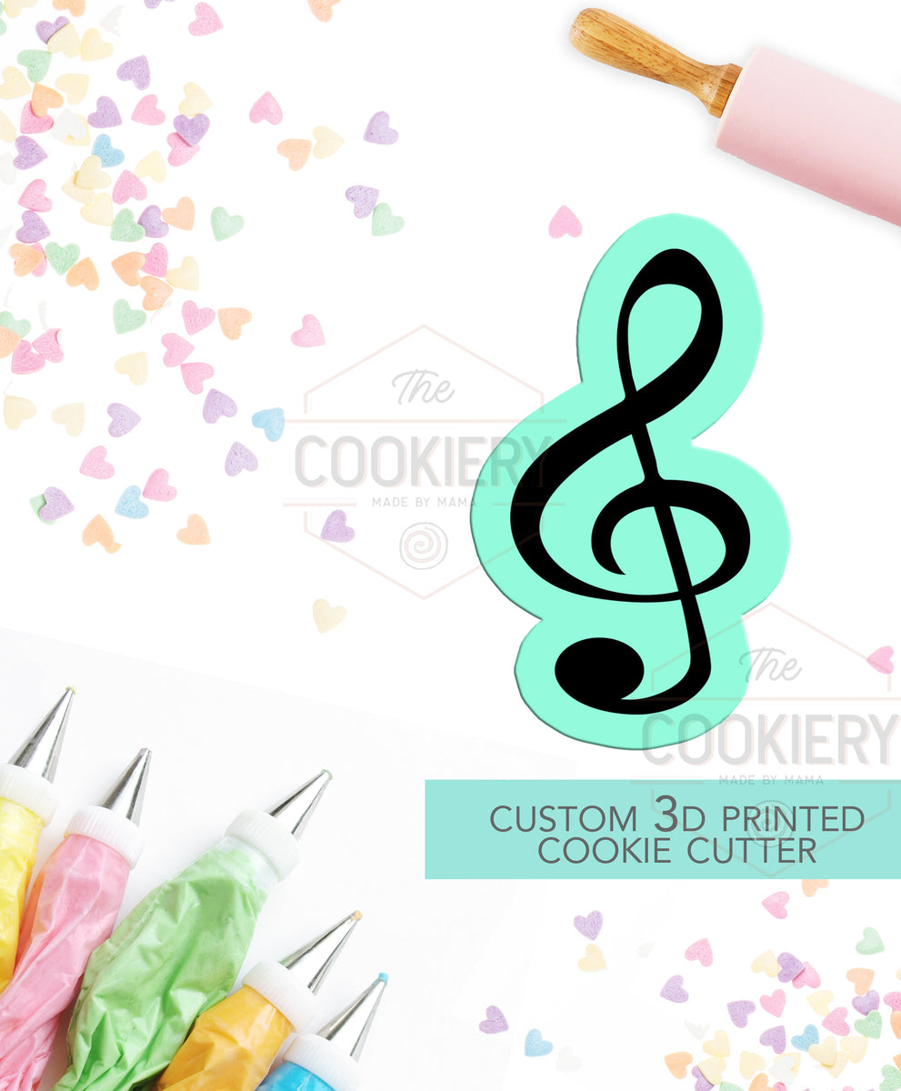 Musical Note Cookie Cutter - Music Note Cutter - 3D Printed Cookie Cut ...