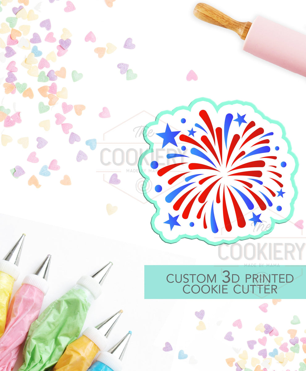 Fireworks Cookie Cutter - Firecracker Cookie Cutter - New Year's Eve ...