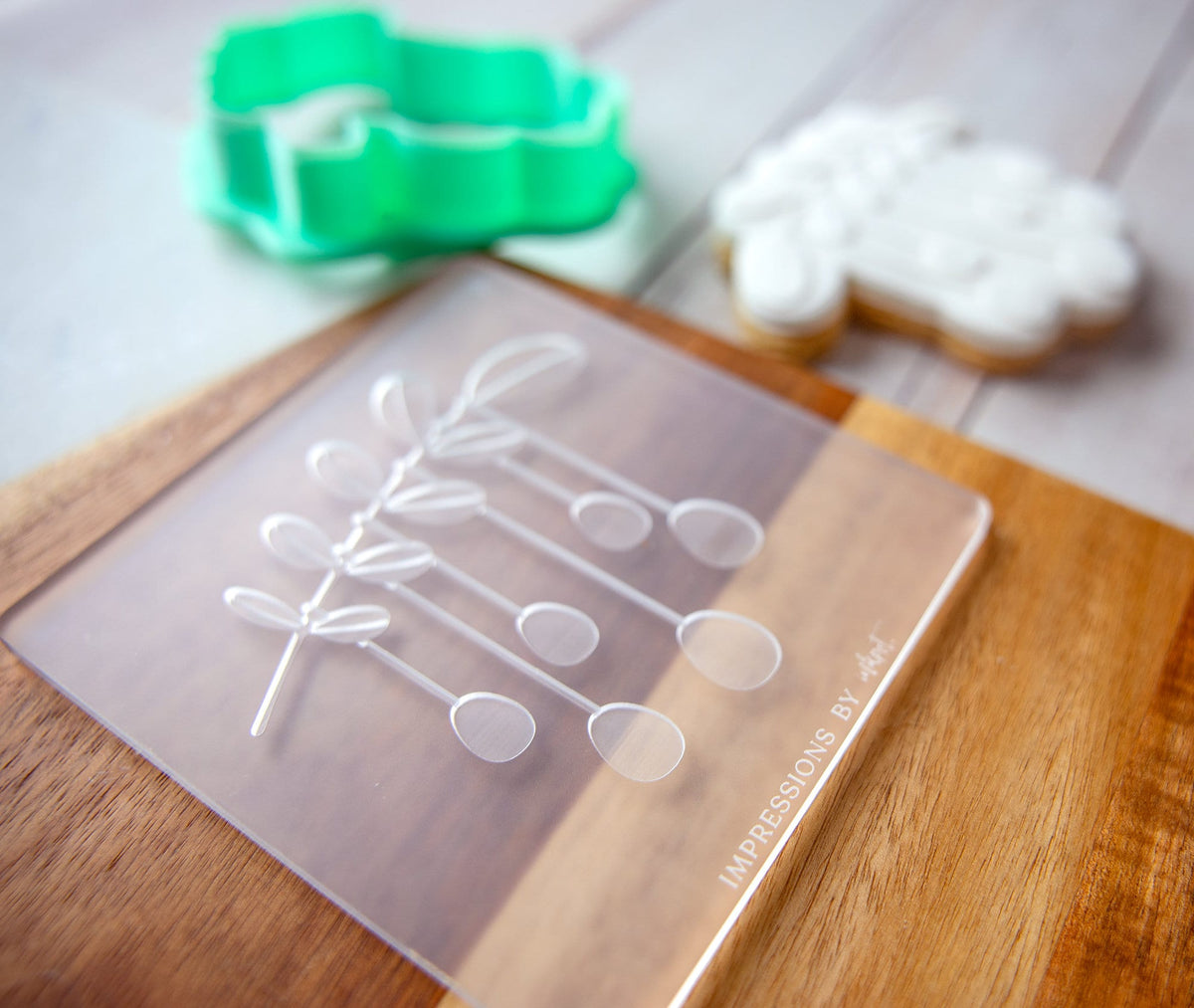 Hanging Egg Branch - Acrylic Fondant Embosser With Optional Cutter | C ...