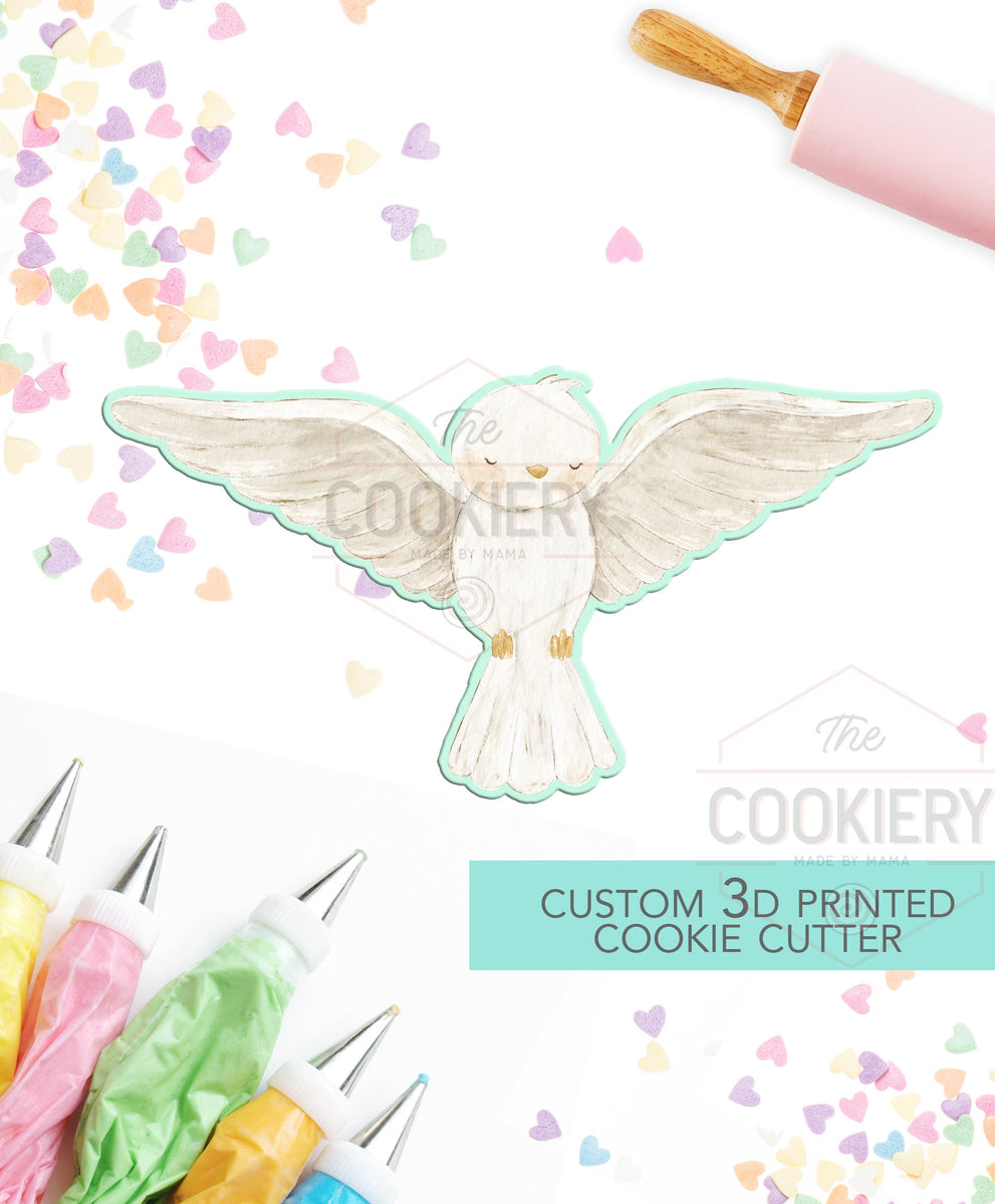 Baptism Dove Cookie Cutter, Christening Dove Cutter, Peace Dove Cookie ...