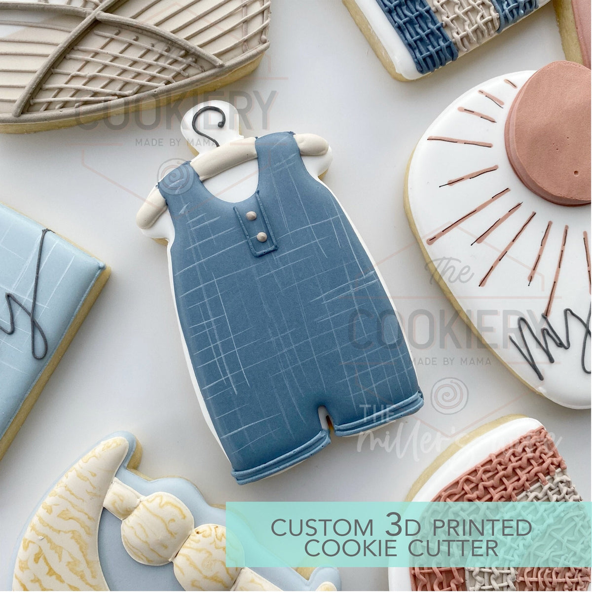 Sleeveless Romper on Hanger Cookie Cutter - Baby Shower Cutter - 3D Pr ...