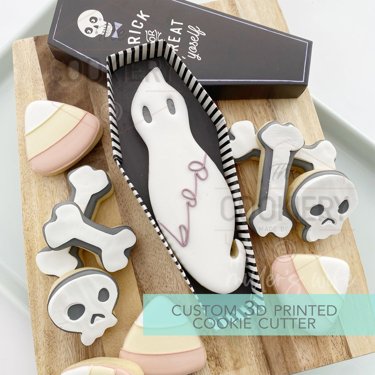 Tall Skinny Ghost Cookie Cutter - Halloween - Cookie Cutter - 3D Print ...