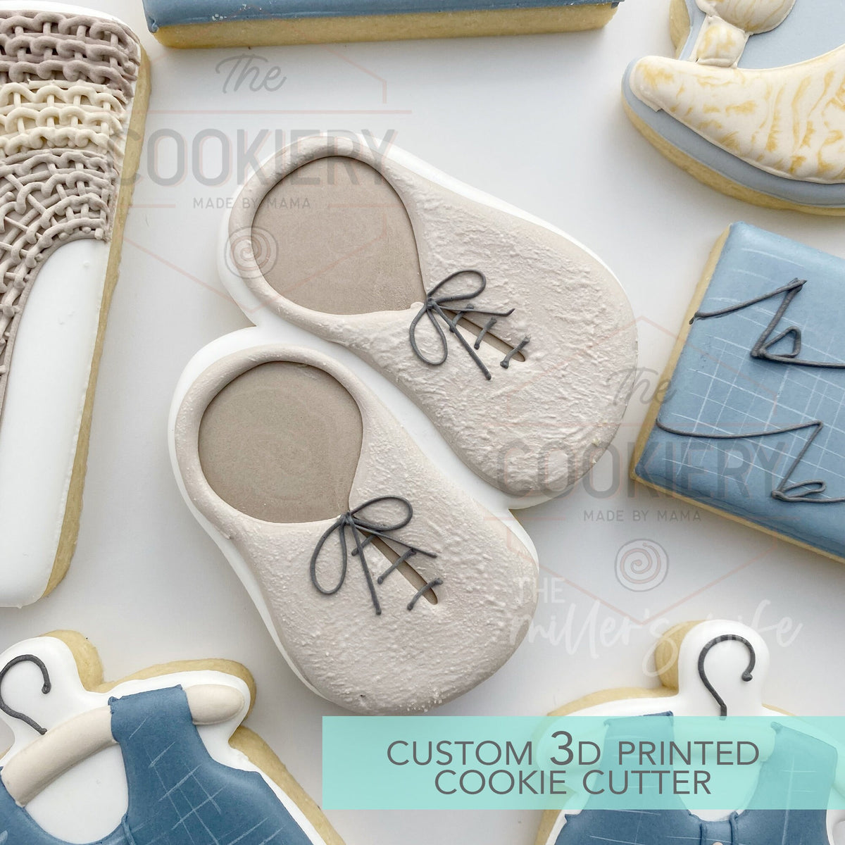 Baby Shoes Cookie Cutter - Baby Shower Cutter - 3D Printed Cookie Cutt ...